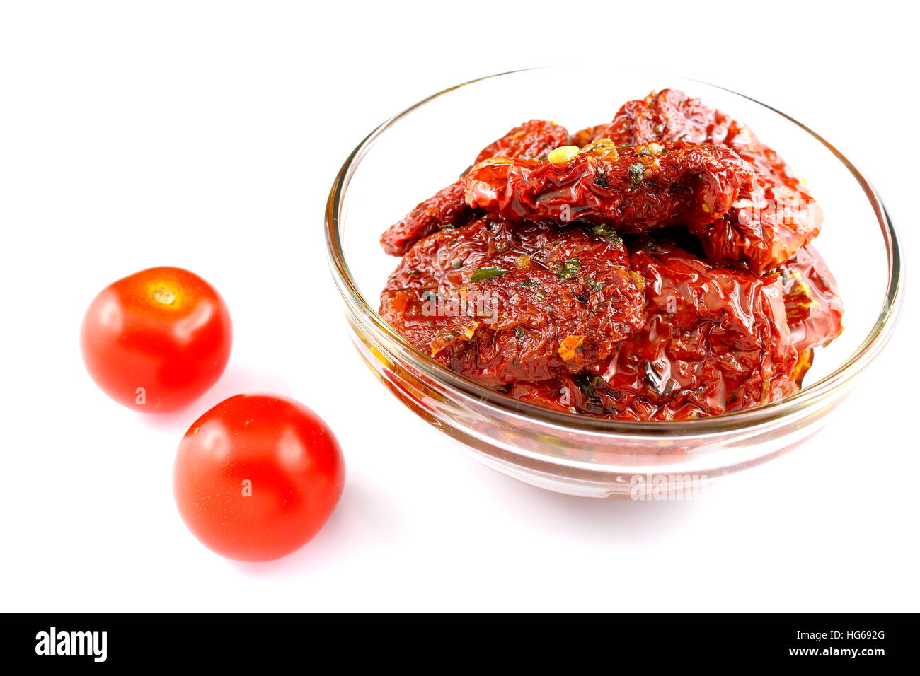 dried tomatoes in olive oil Stock Photo - Alamy
