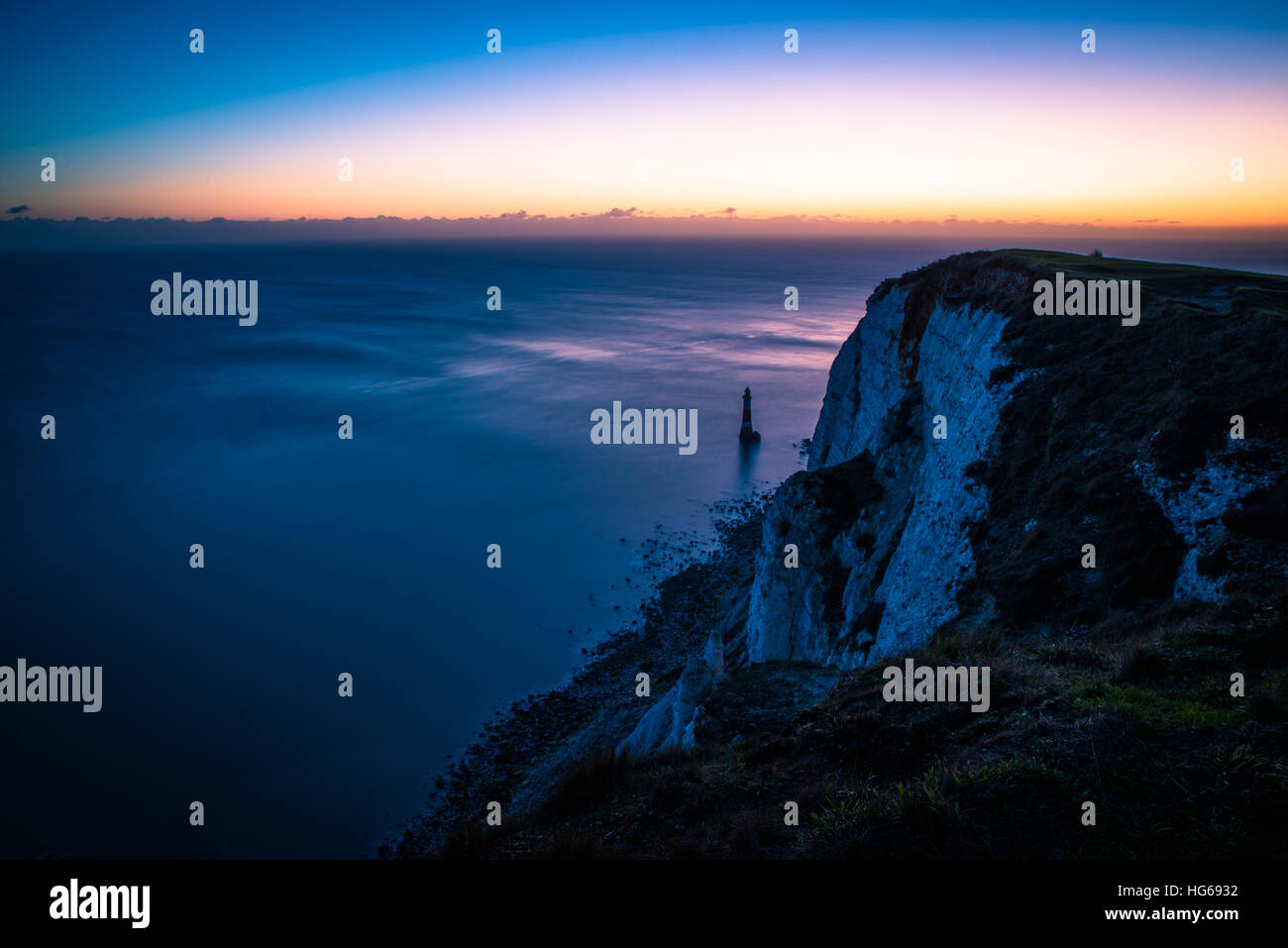 Beachy head sunset Stock Photo - Alamy