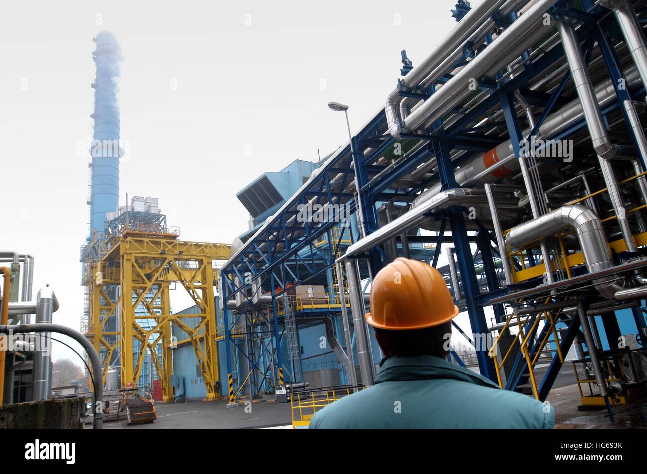 Thermoelectric turbogas power station of Cassano D'Adda (Lombardy ...