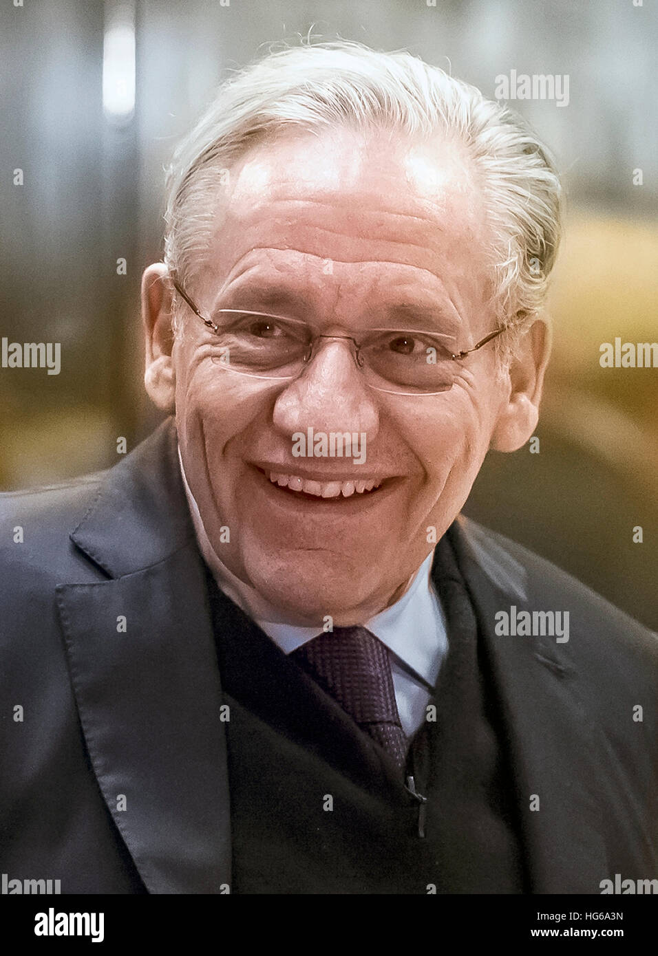 Journalist Bob Woodward is seen in the lobby of Trump Tower in New York ...