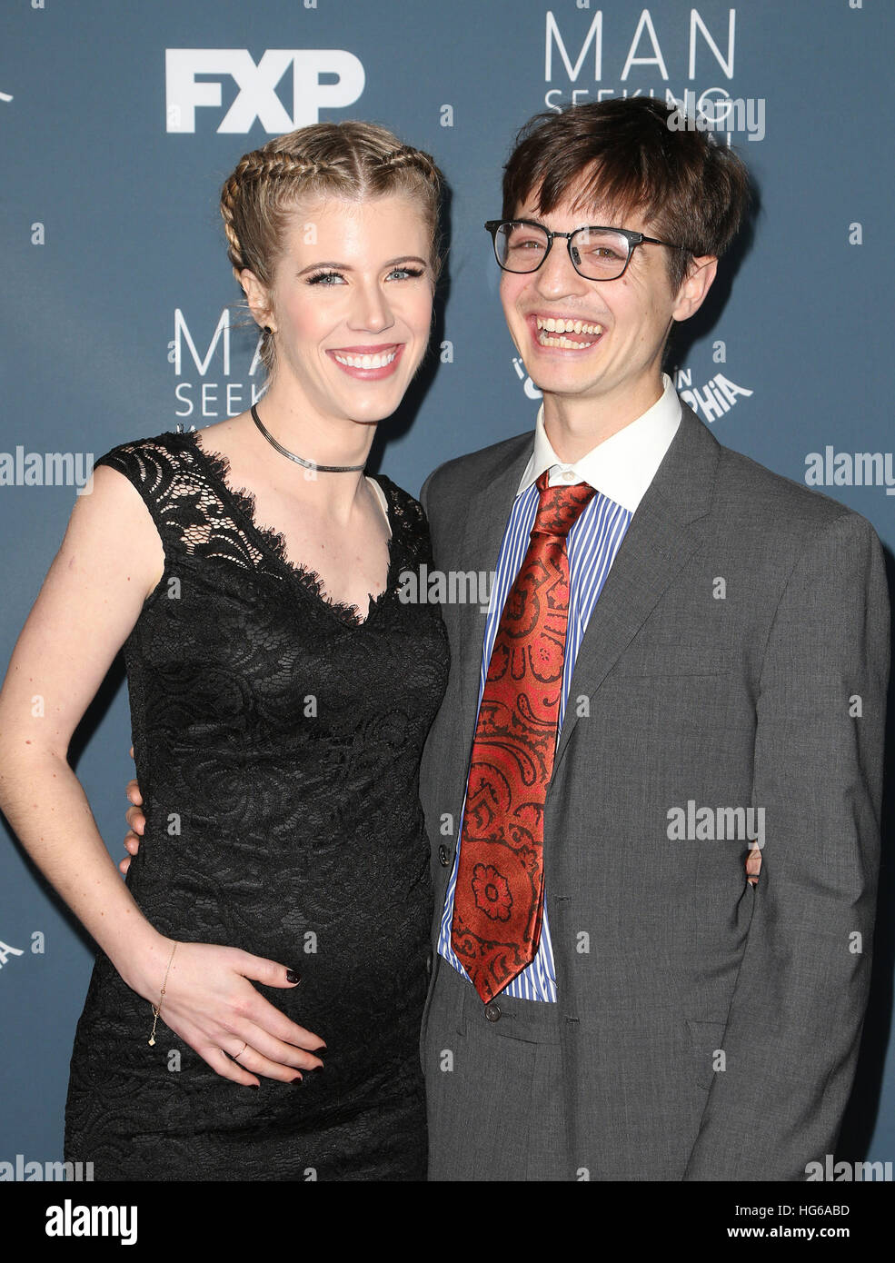 Westwood, CA - JANUARY 03: Simon Rich, Kathleen Hale, at premiere of ...
