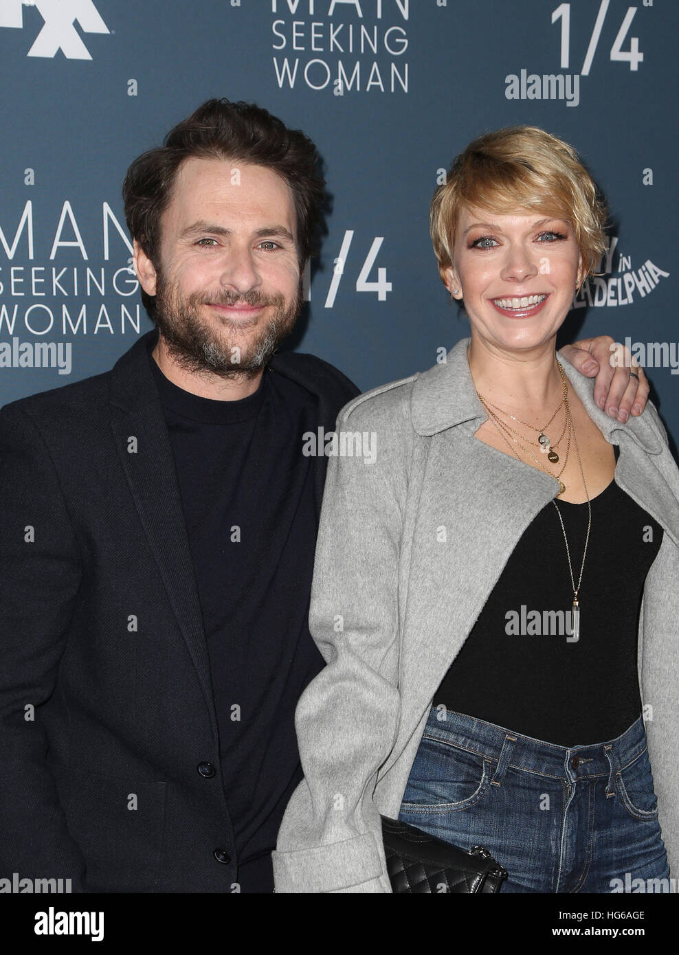 Westwood, California, USA. 03rd Jan, 2017. Charlie Day, Mary Elizabeth ...