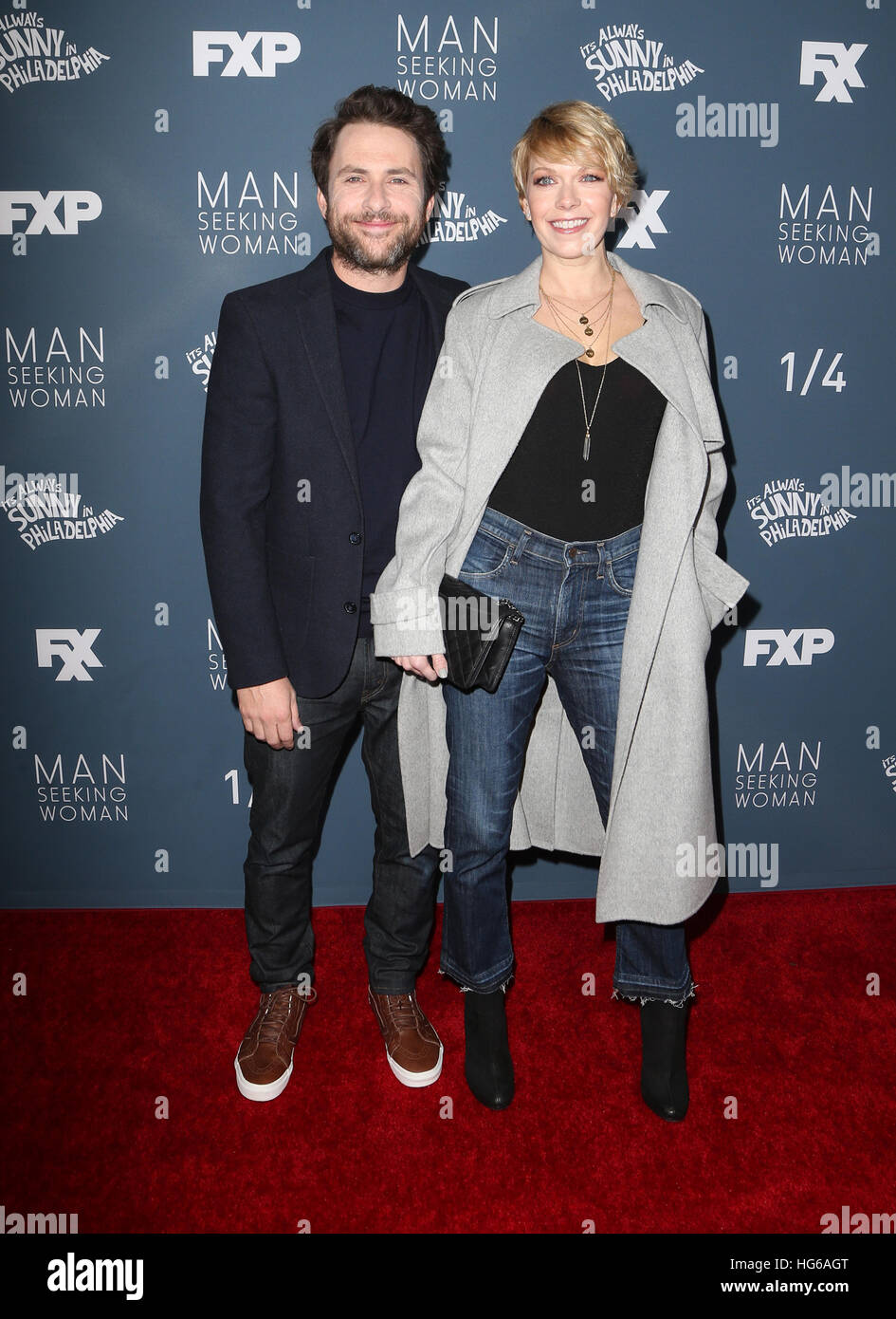 Westwood, California, USA. 03rd Jan, 2017. Charlie Day, Mary Elizabeth ...
