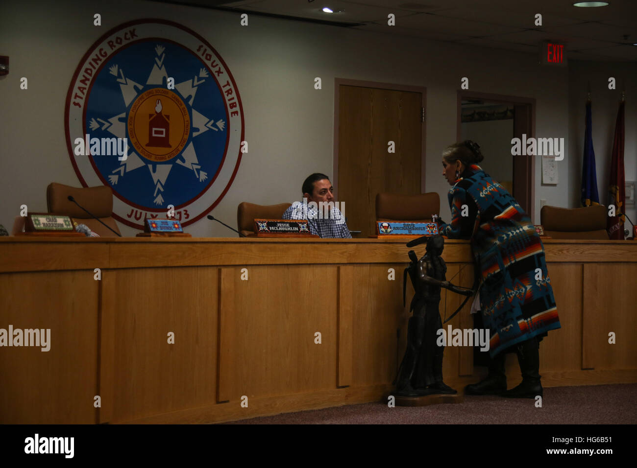 Fort Yates, North Dakota, USA. 4th Jan, 2017. Standing Rock Sioux ...