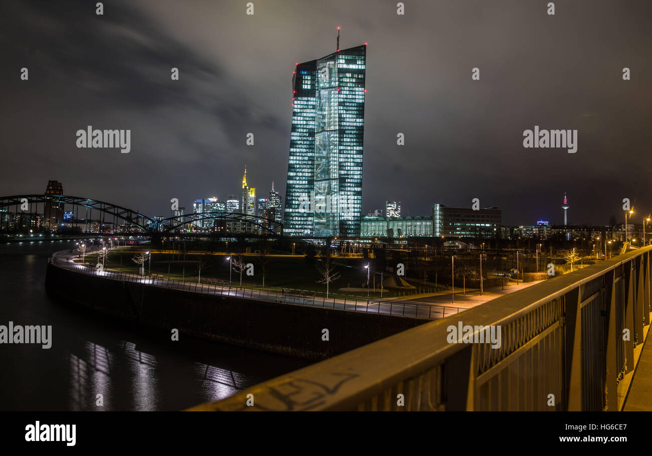 The offices at the headquarters of the European Central Bank (ECB) are ...