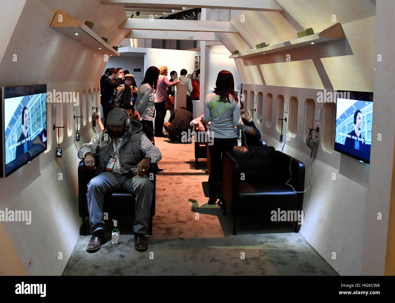 Las Vegas NV, USA. 4th Jan, 2017. New Sony MDR-100X headphones let you ...