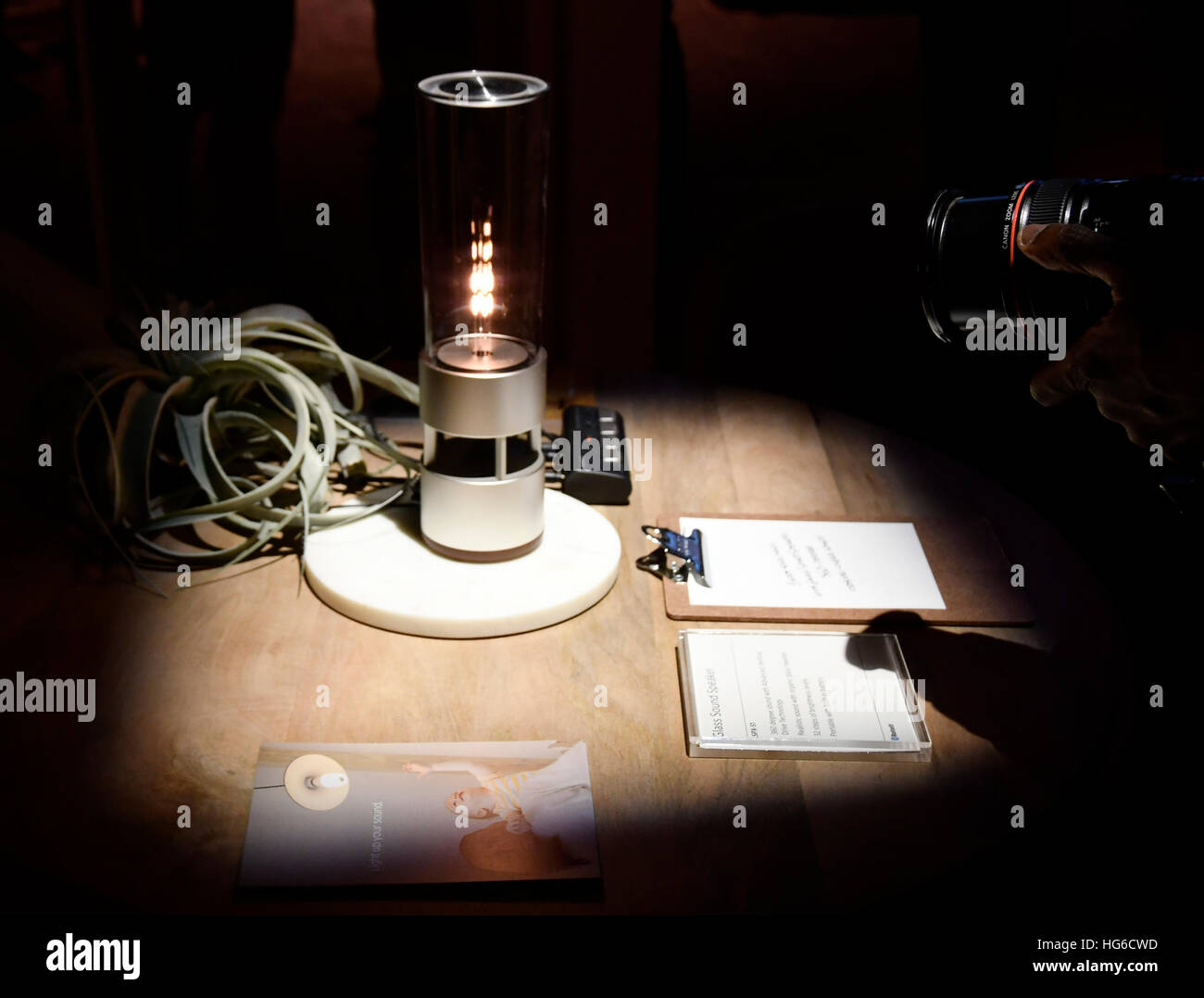 Las Vegas NV, USA. 4th Jan, 2017. Sony shows their light surround sound ...