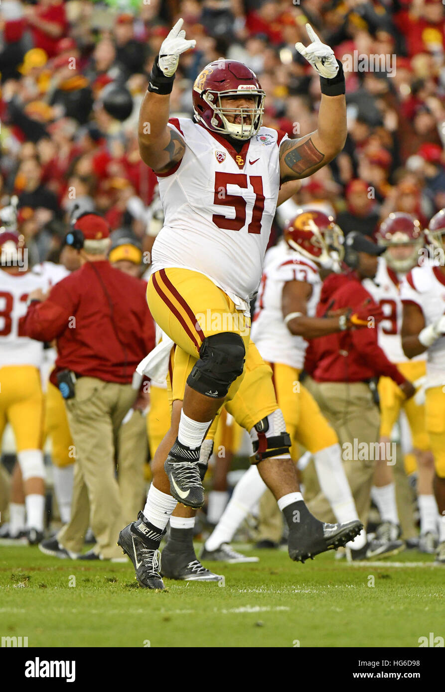 Pasadena, California, USA. 2nd Jan, 2017. Damien Mama of the USC ...