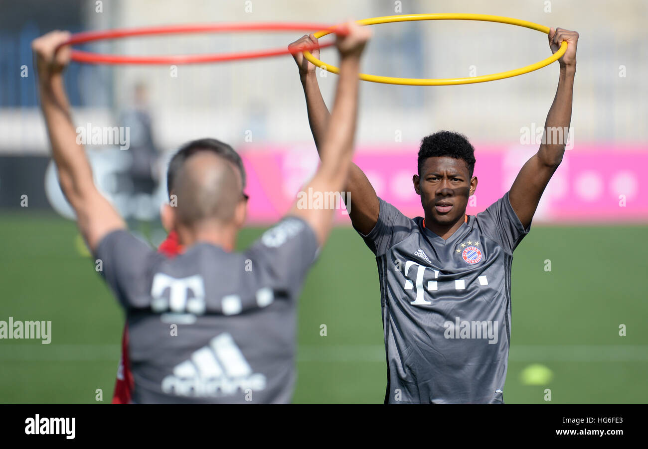 Doha, Qatar. 05th Jan, 2017. FC Bayern Munich player David Alaba at a ...