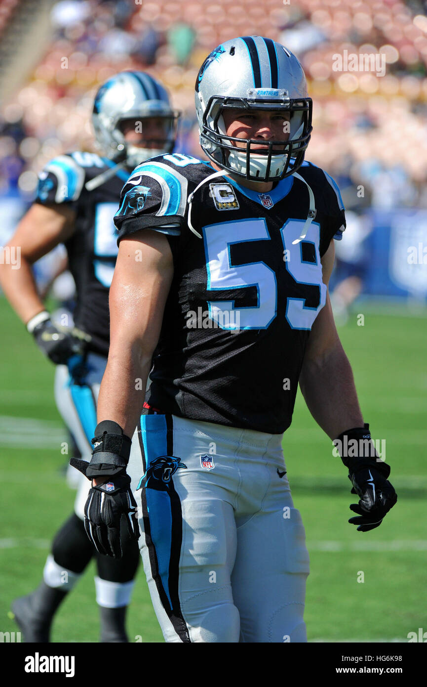 Los Angeles, California, USA. 6th Nov, 2016. Linebacker Luke Kuechly of ...