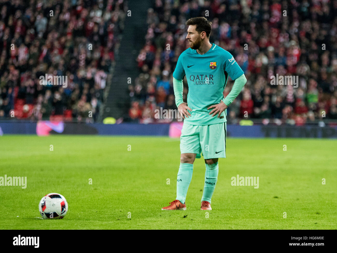 Lionel Messi 2017 Athletic Barcelona High Resolution Stock Photography ...