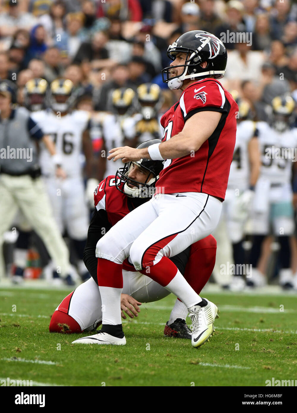 Los Angeles, California, USA. 11th Dec, 2016. Matt Bryant of the ...