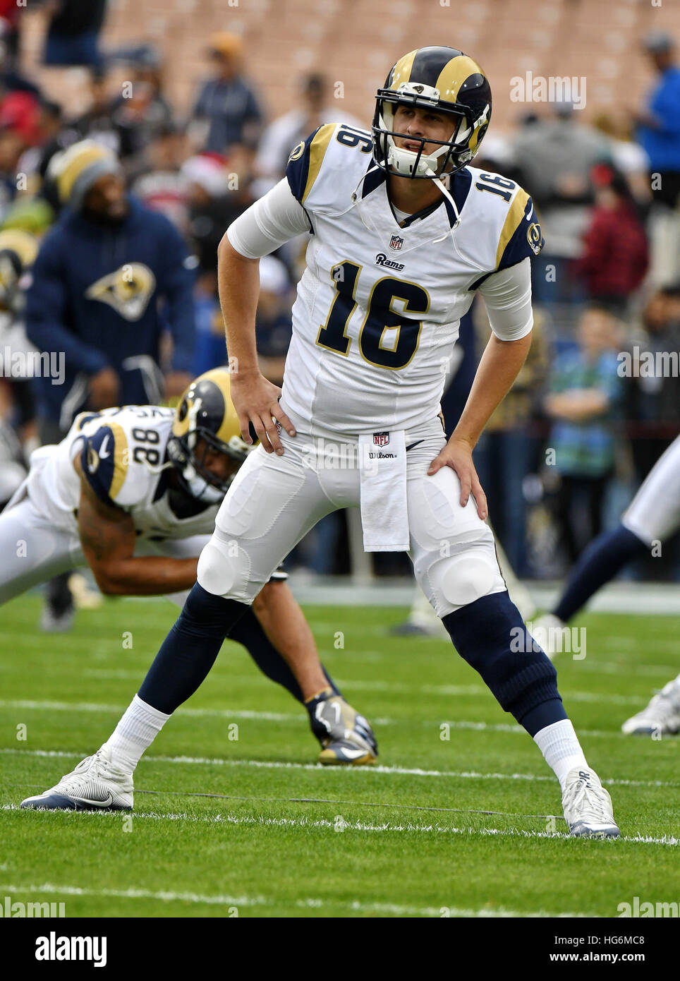 Los Angeles, California, USA. 11th Dec, 2016. Quarterback Jared Goff of ...