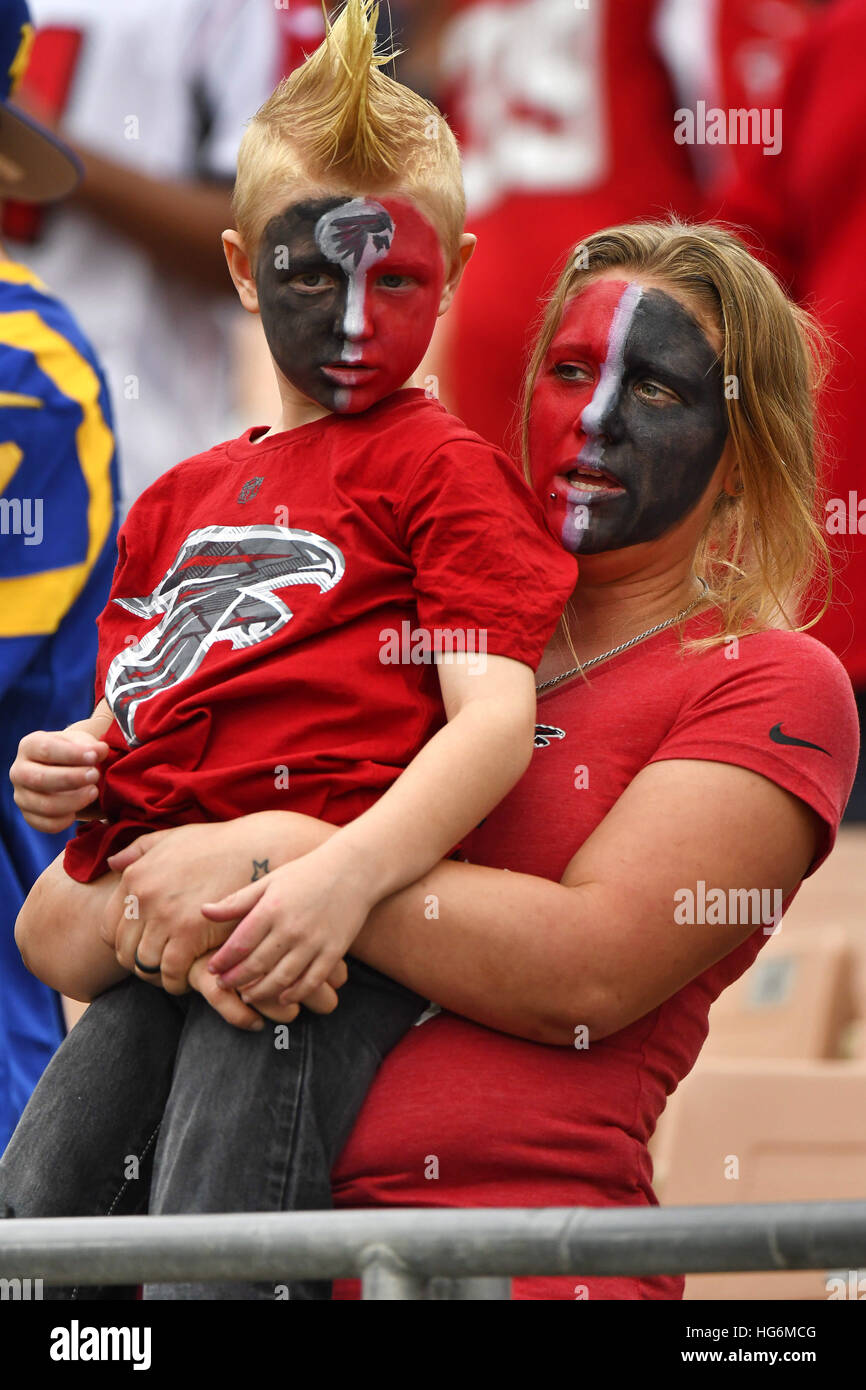 Los Angeles, California, USA. 11th Dec, 2016. Fans of the Atlanta ...