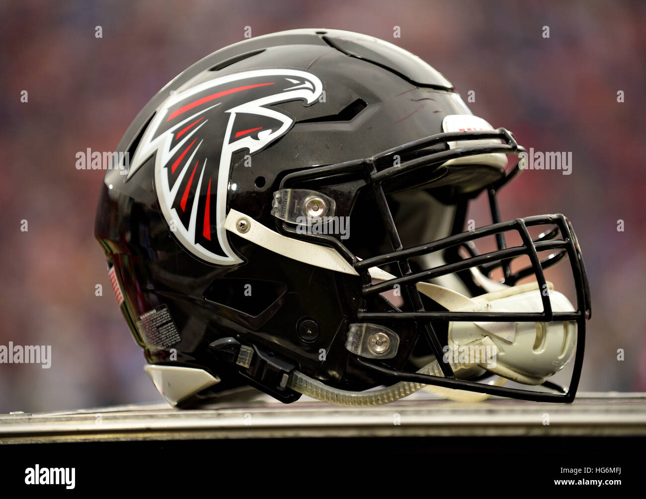Los Angeles, California, USA. 11th Dec, 2016. A helmet of the Atlanta ...