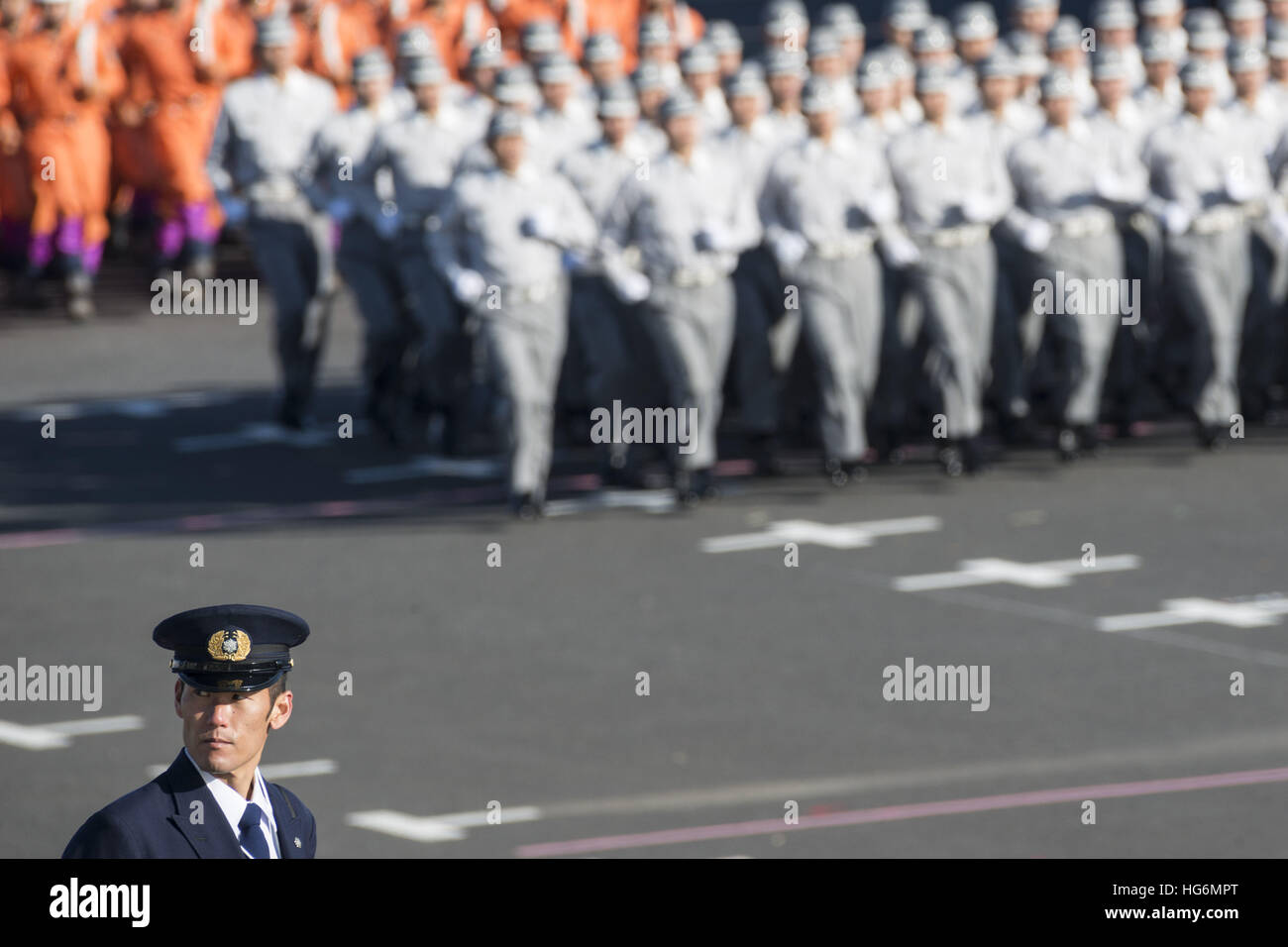 Tokyo, Tokyo, Japan. 6th Jan, 2017. Tokyo Fire Department holds the ...