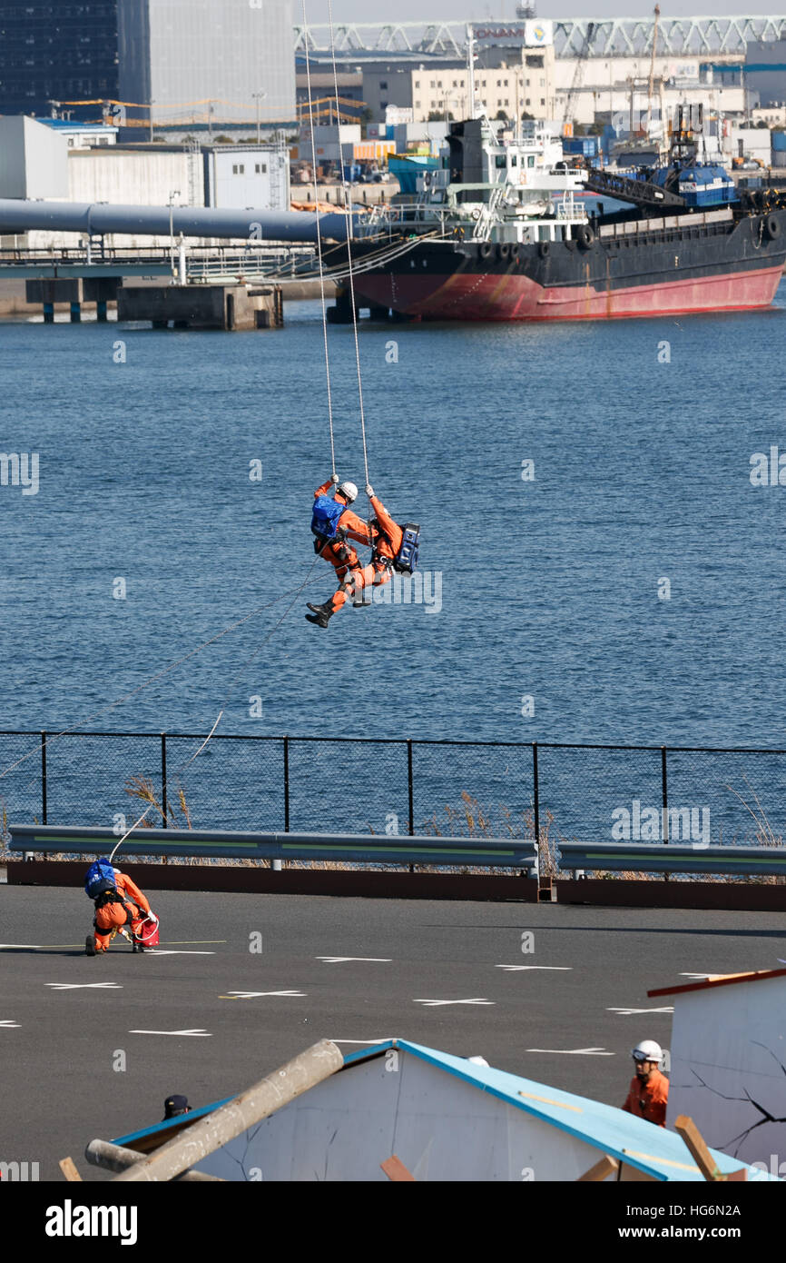 Members of the Tokyo Fire Department perform during the New Year's Fire ...