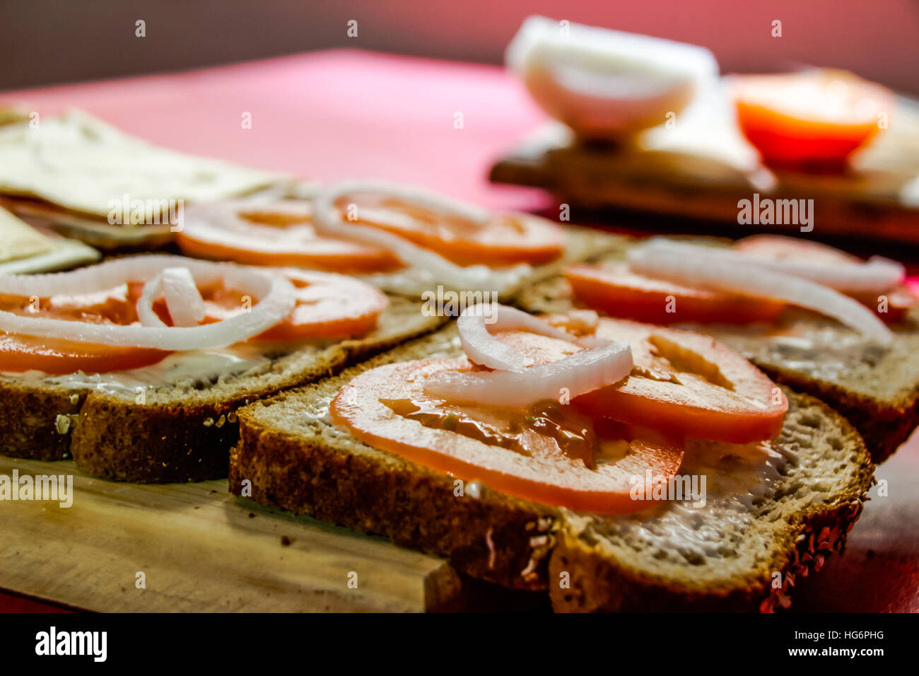 Photograph of a jam sandwich Stock Photo - Alamy