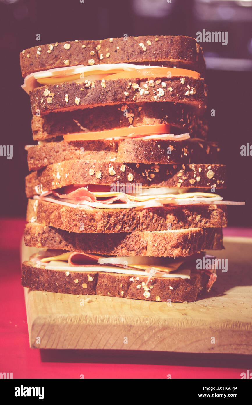 Photograph of a jam sandwich Stock Photo - Alamy