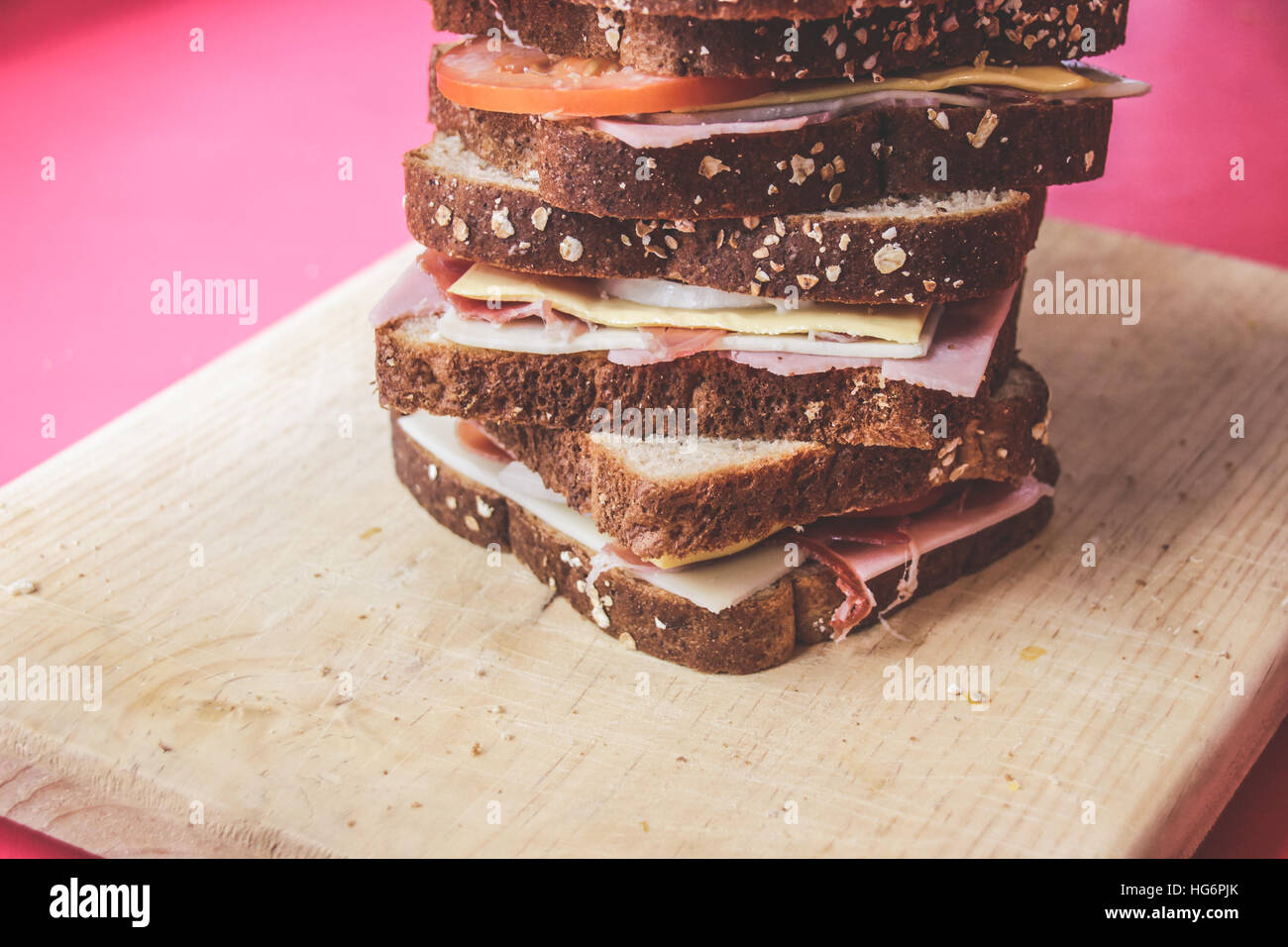 Photograph of a jam sandwich Stock Photo - Alamy