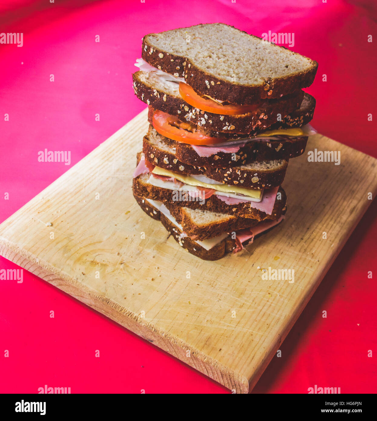 Photograph of a jam sandwich Stock Photo - Alamy