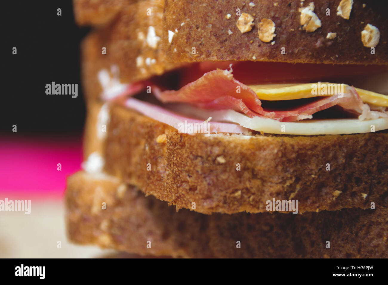 Photograph of a jam sandwich Stock Photo - Alamy