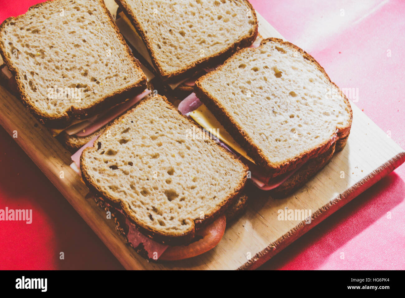 Photograph of a jam sandwich Stock Photo - Alamy