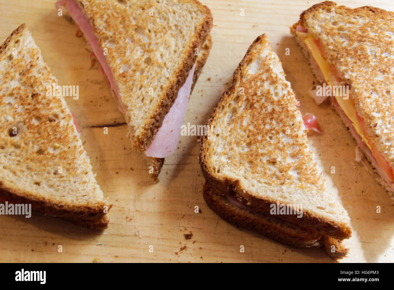 Photograph of a jam sandwich Stock Photo - Alamy