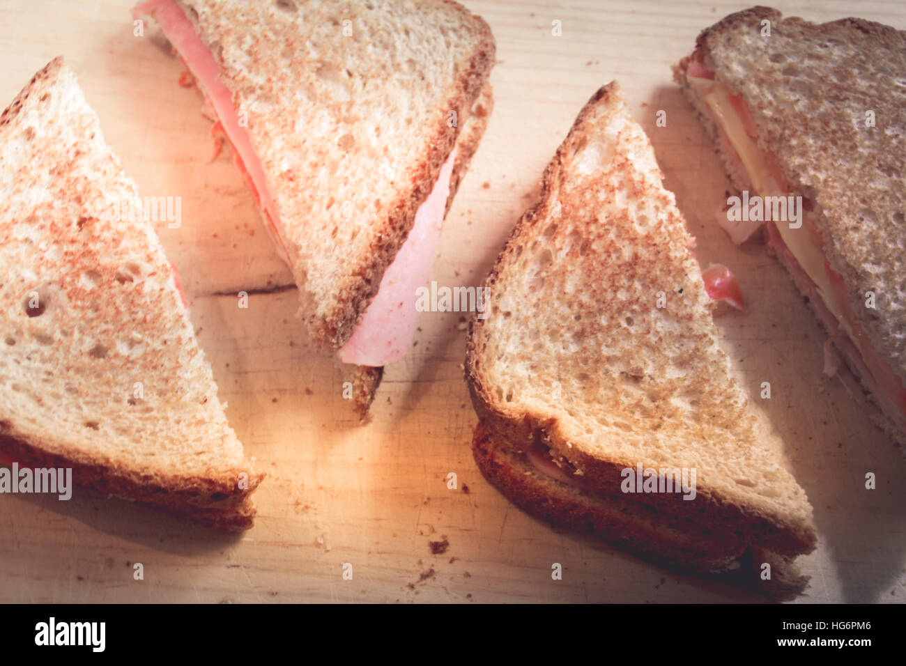 Photograph of a jam sandwich Stock Photo - Alamy