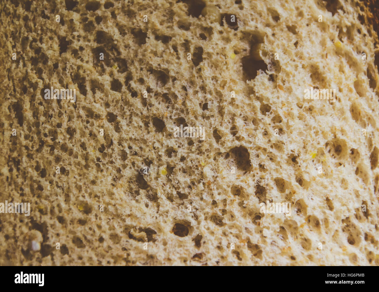 Photograph of a bread slice texture Stock Photo - Alamy