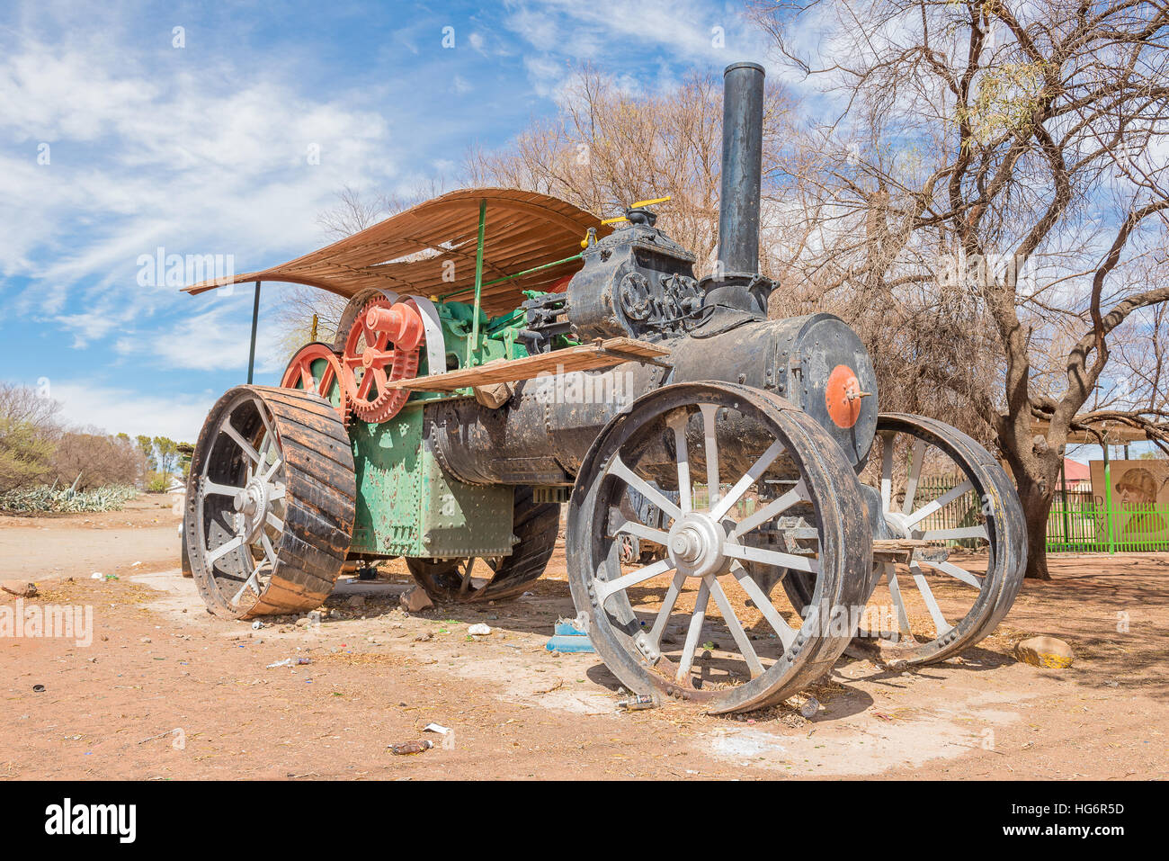 KOFFIEFONTEIN, SOUTH AFRICA - DECEMBER 24, 2016: An historic old steam ...