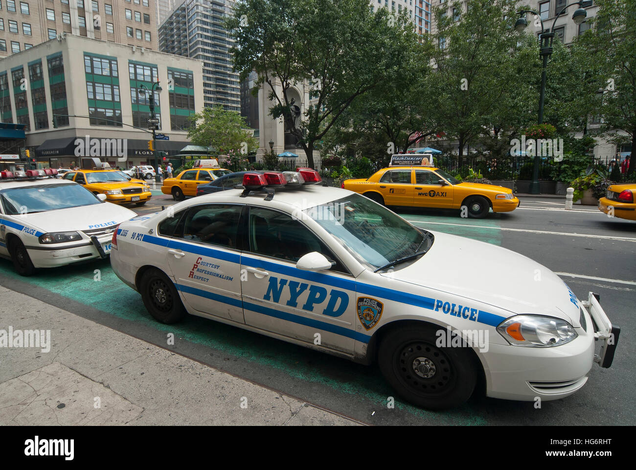 Police car of nypd new york police department hi-res stock photography ...