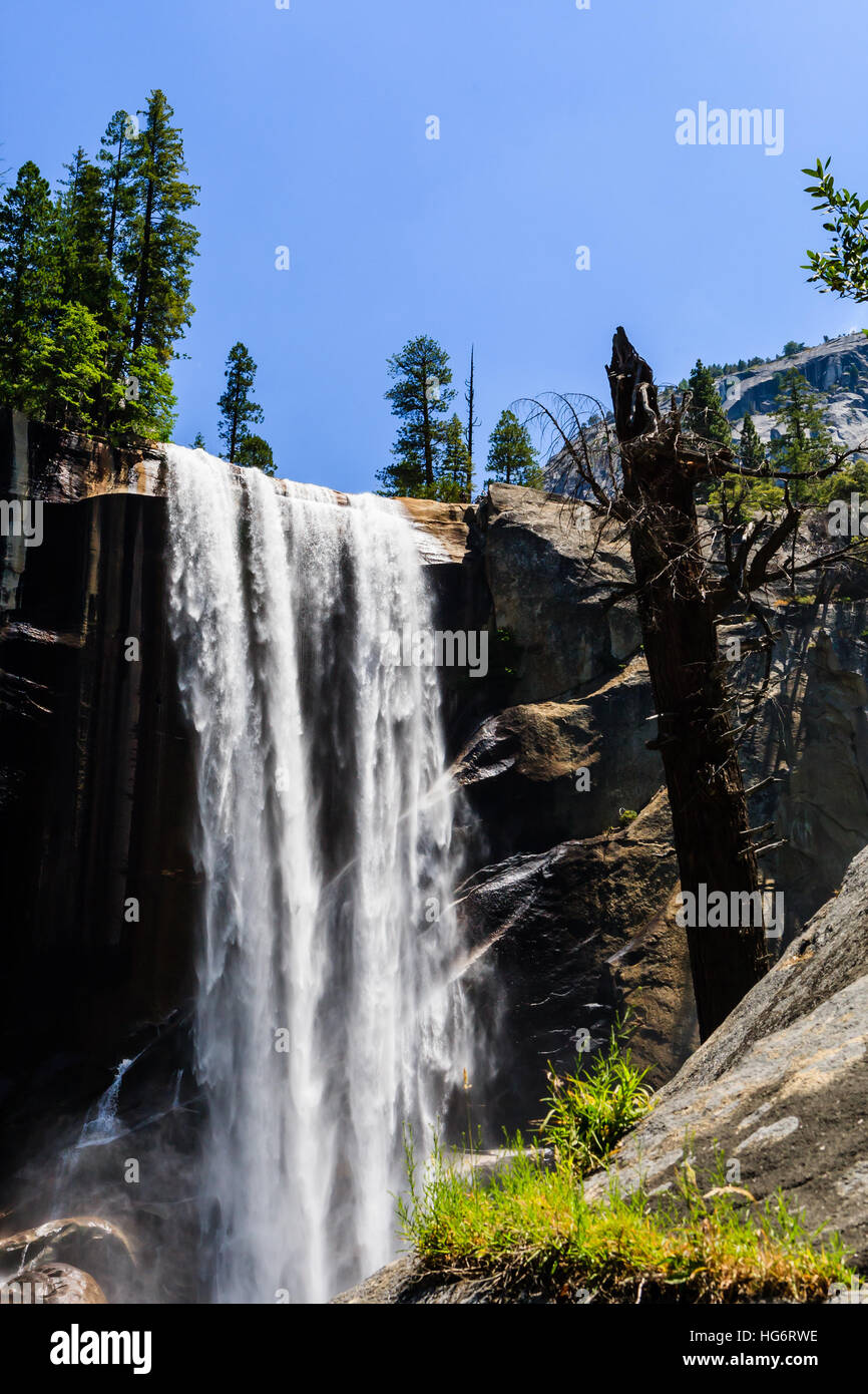 Vernal Fall is a 317 feet waterfall on the Merced River just downstream ...