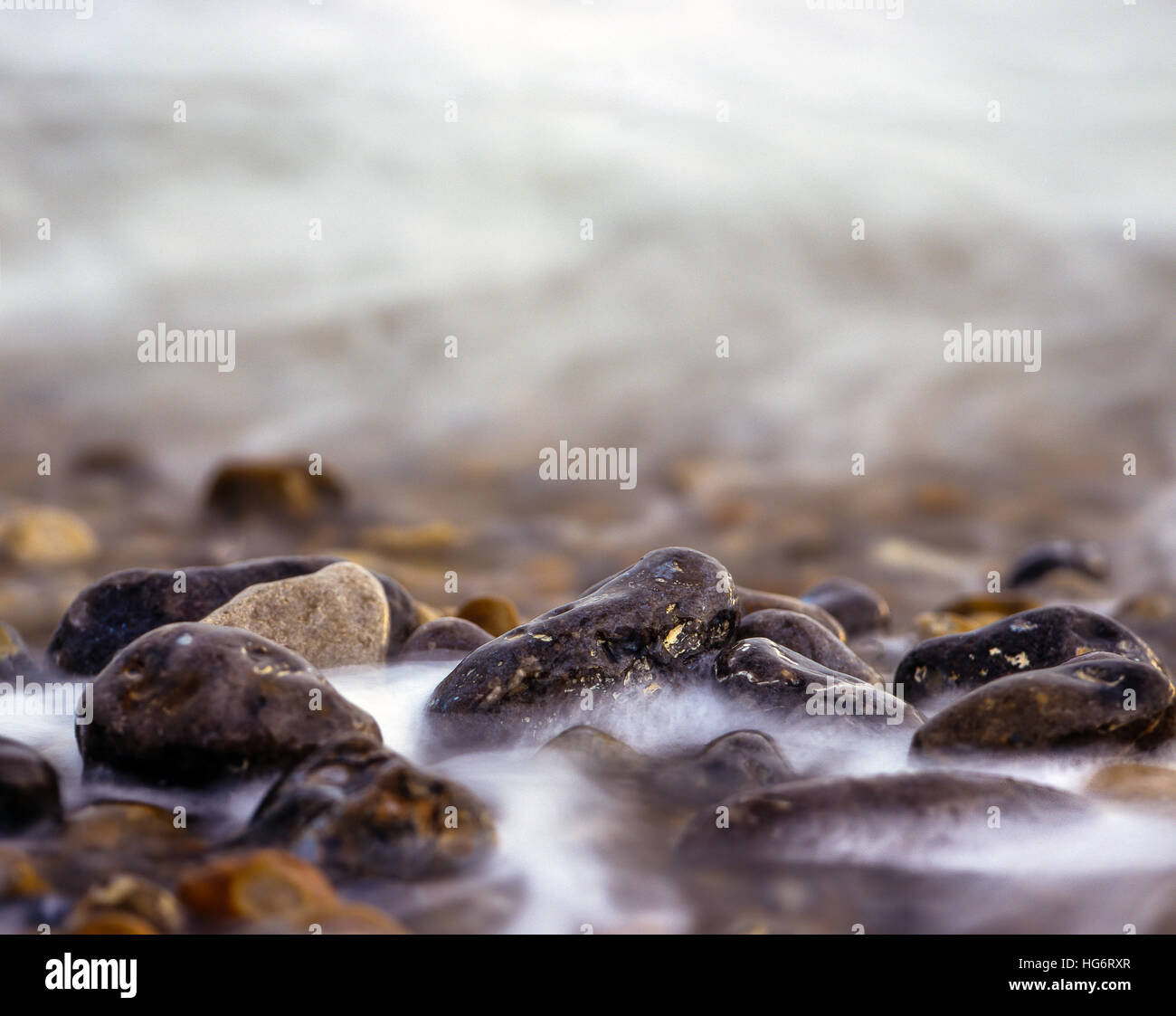 Water around pebbles hi-res stock photography and images - Alamy