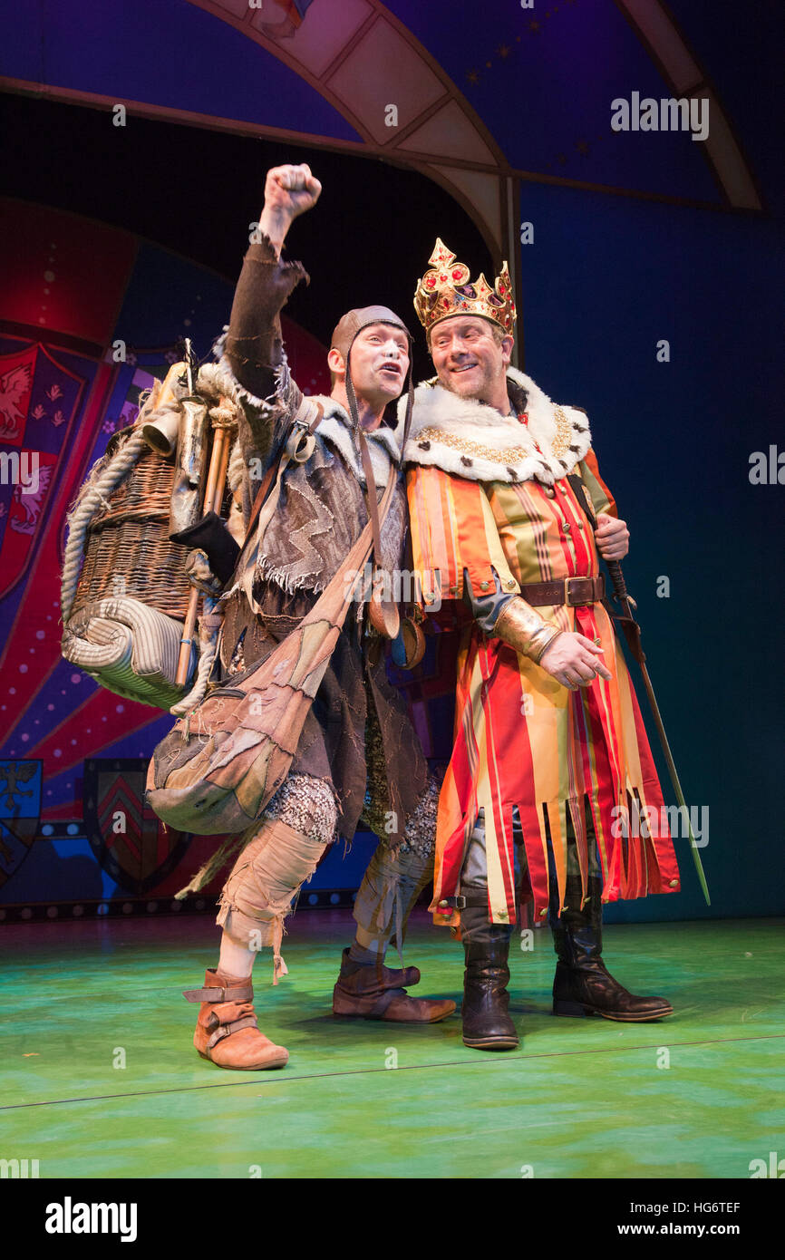 Jon Culshaw as King Arthur and Todd Carty as Patsy. Monty Python's ...