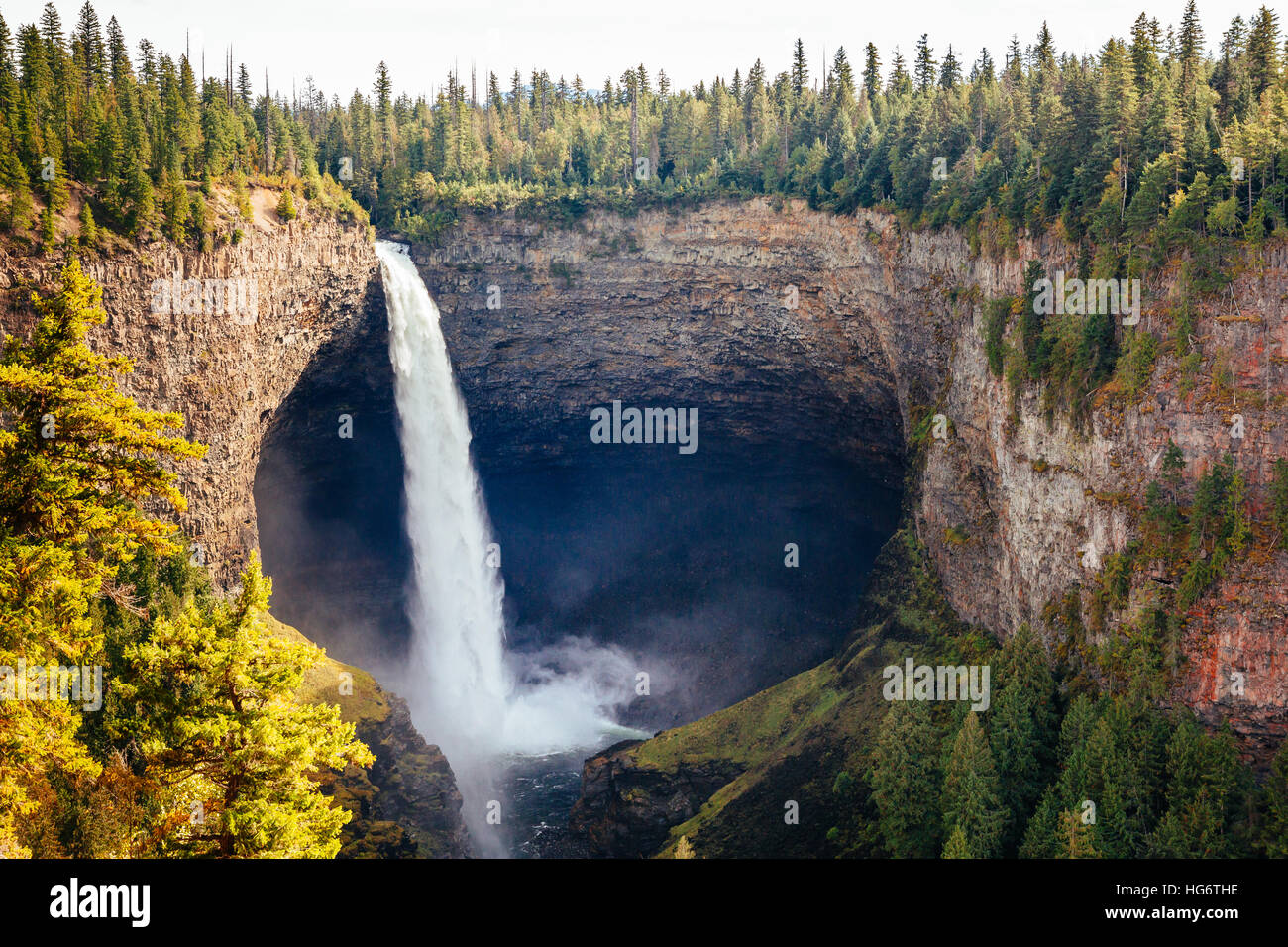 Helmcken Falls is a 141 m waterfall on the Murtle River within Wells ...