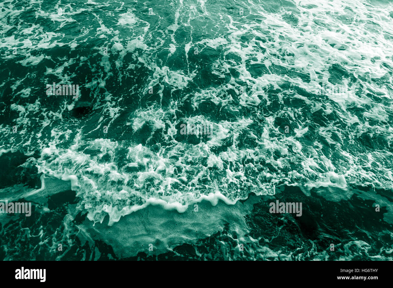 Green Ocean Waves Stock Photo - Alamy