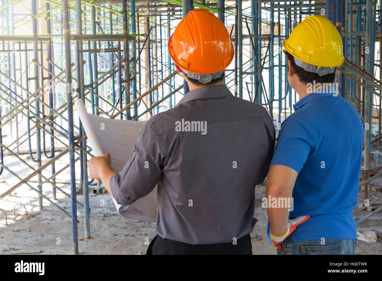 Construction concepts, Engineer and Architect working at Construction ...