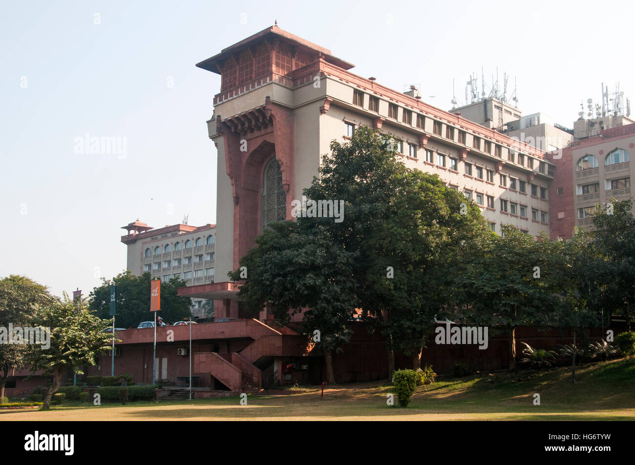 The Ashok Hotel in the Chanakyapuri diplomatic quarter of New Delhi ...