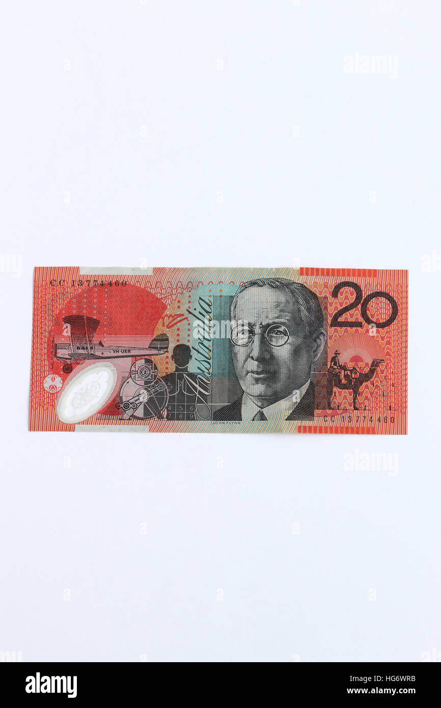 Australia 20 dollar note hi-res stock photography and images - Alamy