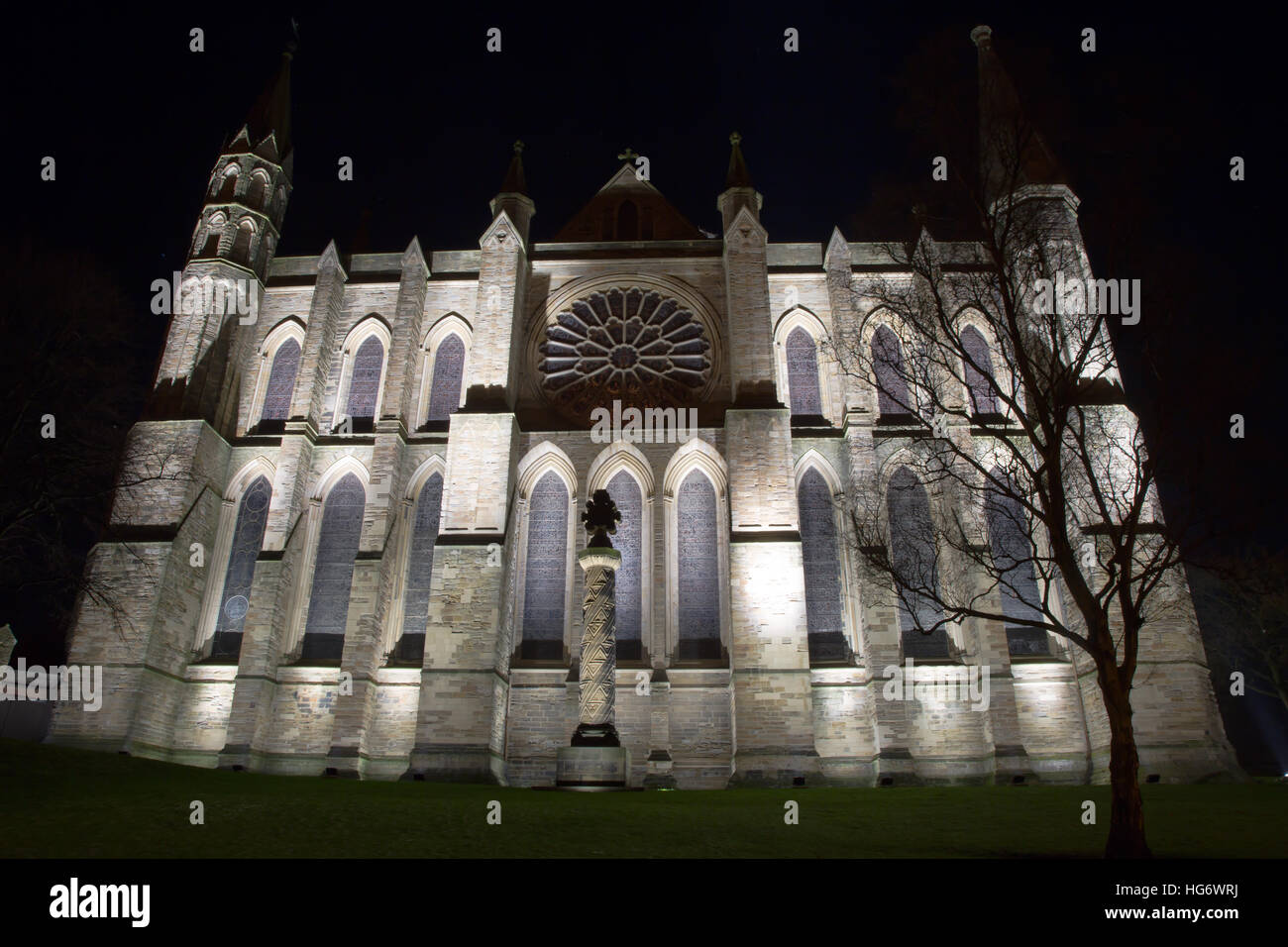 Stained glass window durham cathedral hi-res stock photography and ...