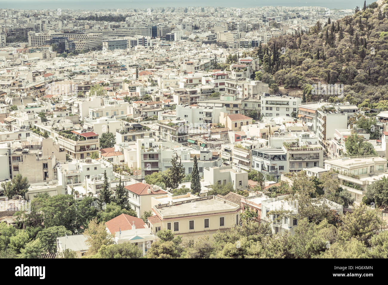 Athens, Greece - View from Acropilis Stock Photo - Alamy