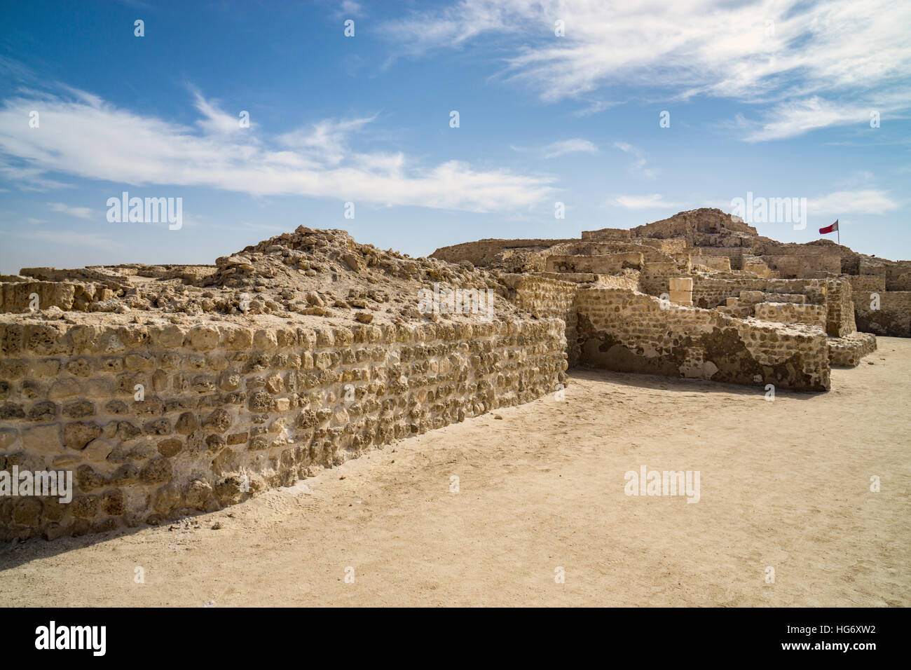 Bahrain Fort in Kingdom of Bahrain, Manama city Stock Photo - Alamy