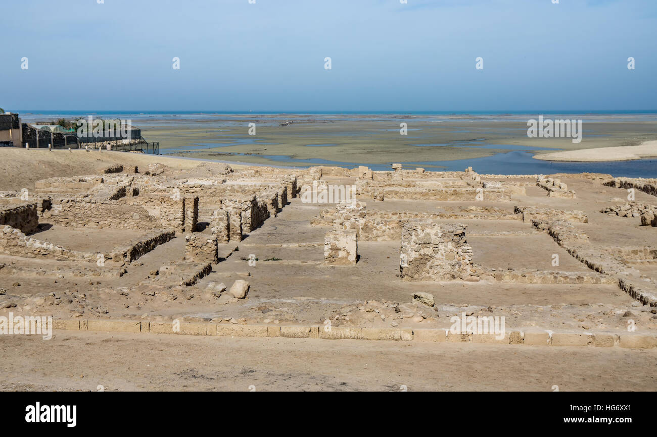 Bahrain Fort in Kingdom of Bahrain, Manama city Stock Photo - Alamy