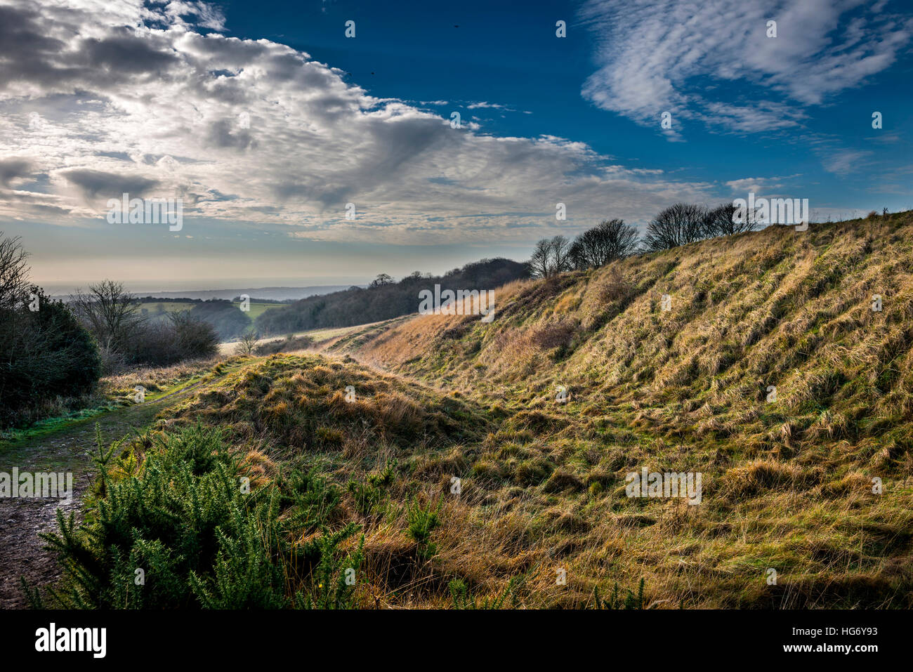 Cissbury rings near worthing west hi-res stock photography and images ...
