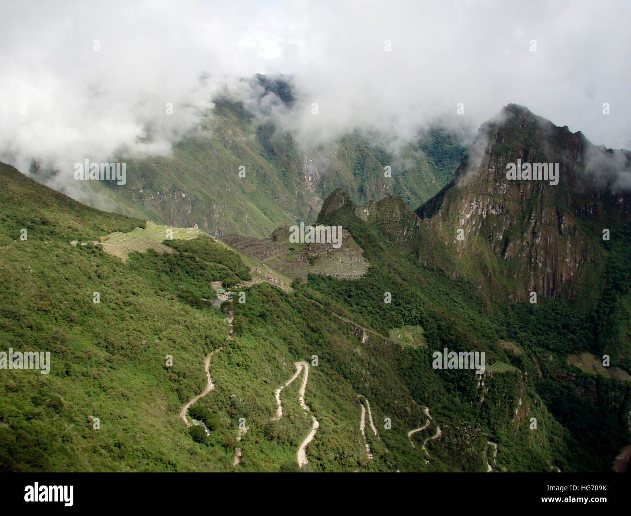 machu picchu trek Stock Photo - Alamy