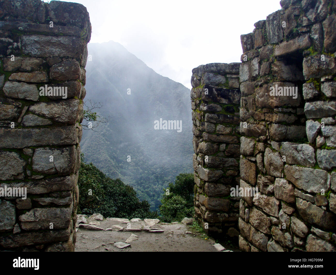 machu picchu trek Stock Photo - Alamy
