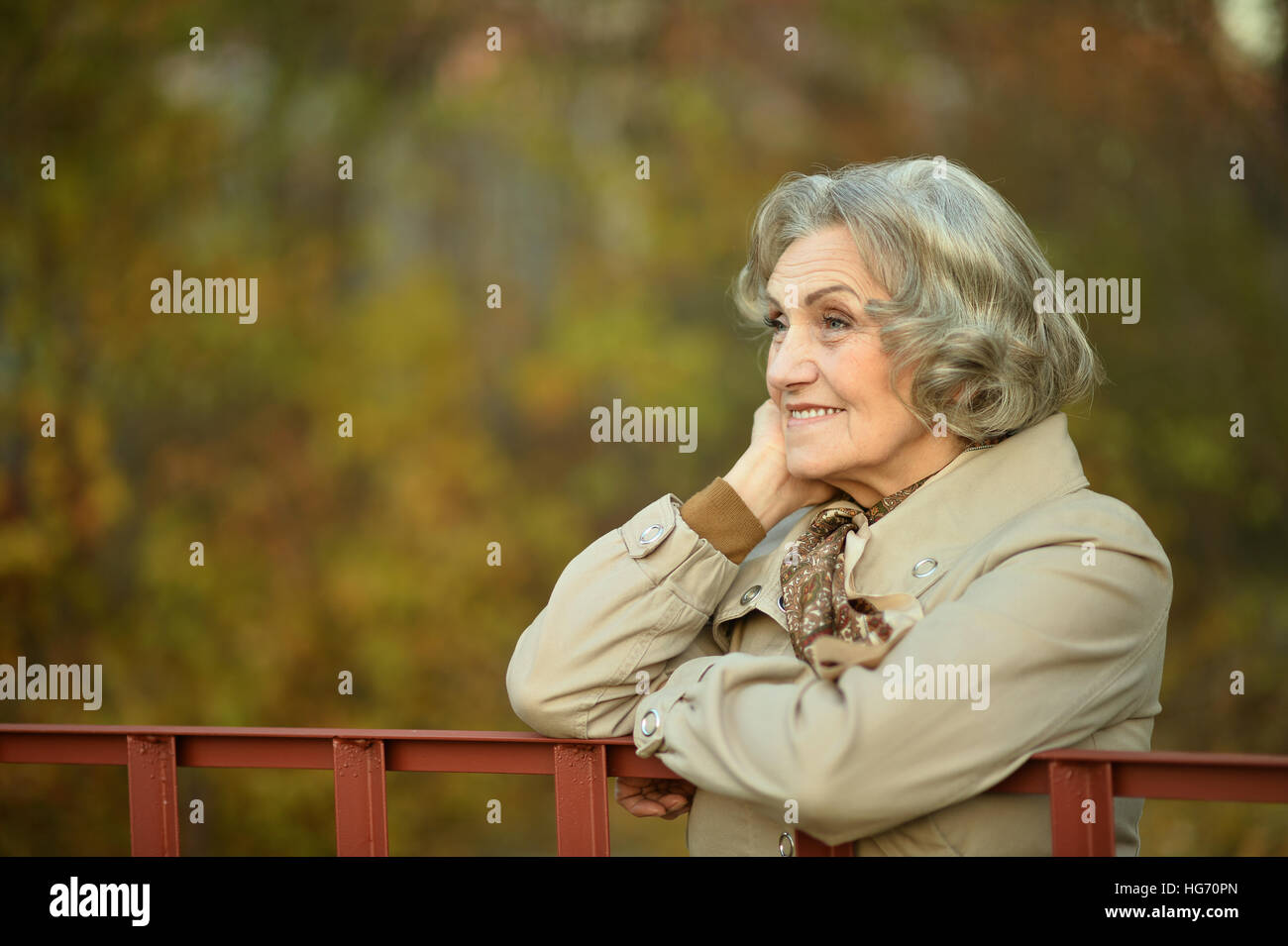 smiling senior woman Stock Photo - Alamy