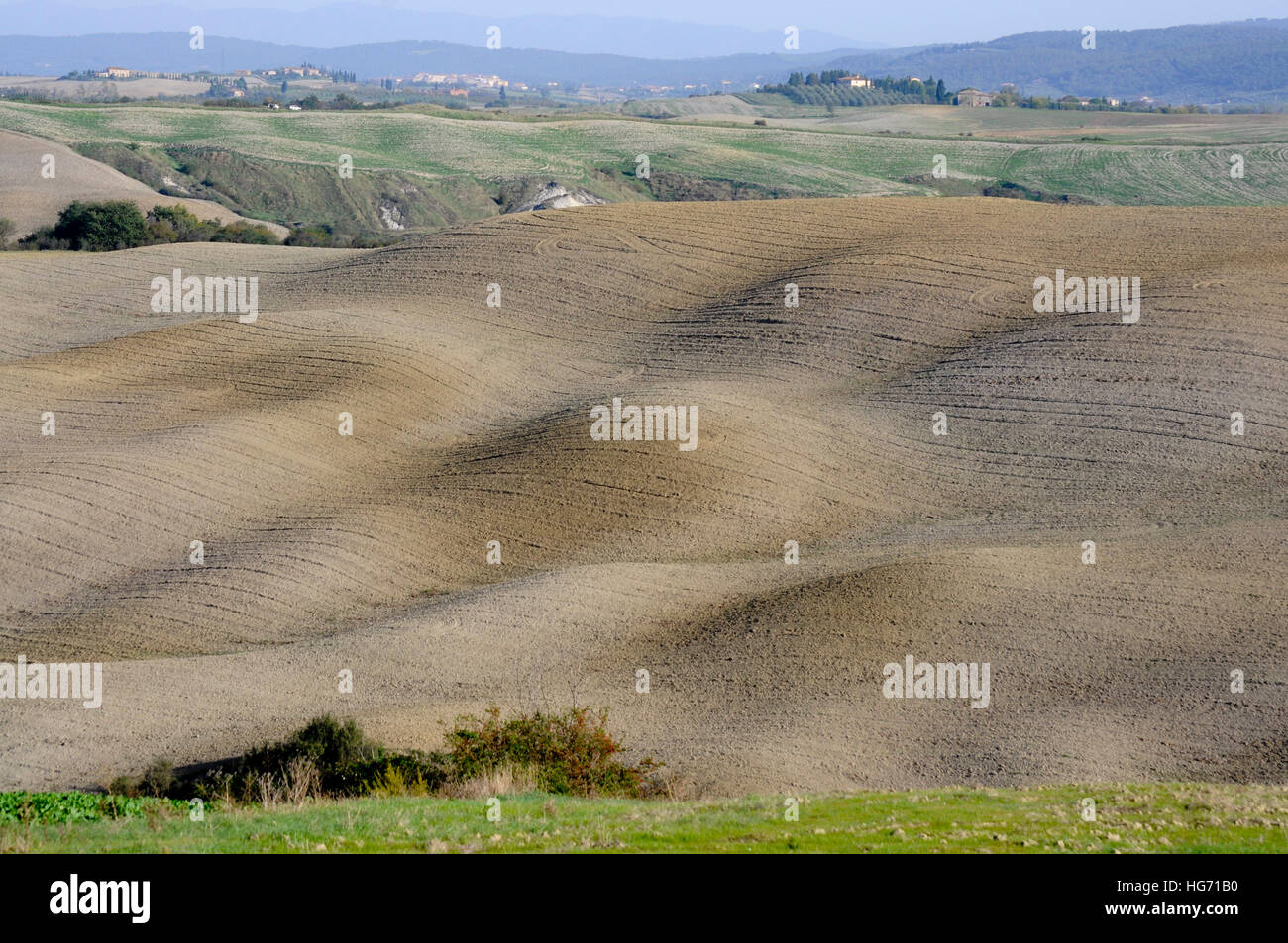 Crete senesi landscape in central Tuscany Stock Photo - Alamy