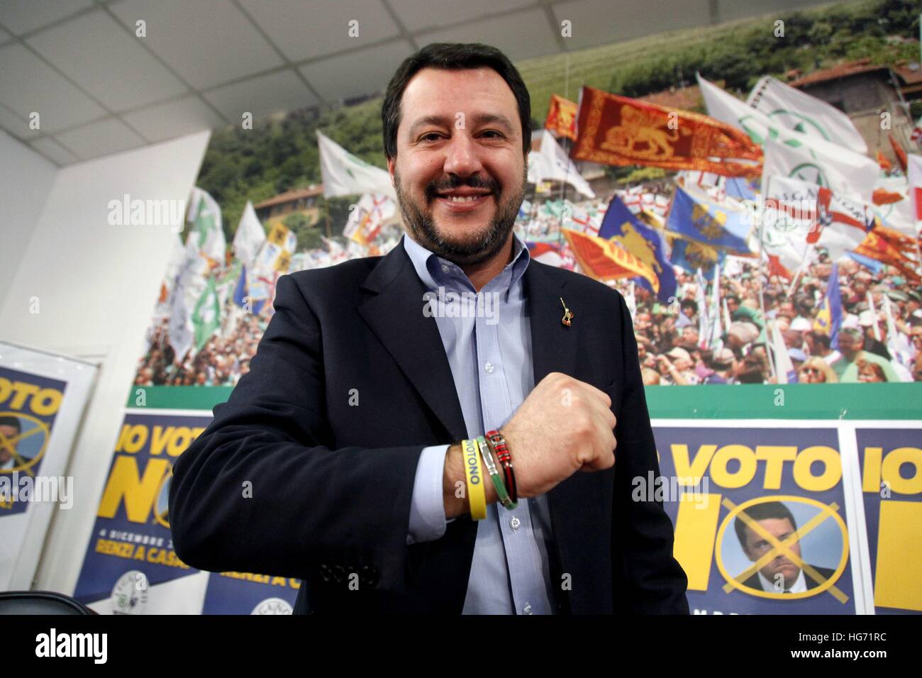Matteo Salvini at a press conference Featuring: Matteo Salvini Where ...